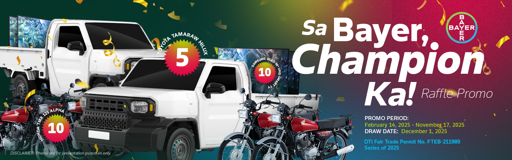 Sa Bayer, Champion Ka! Raffle Promo